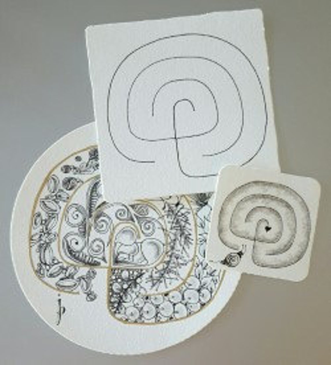 Labyrinth Stencils Set of 4 - Etsy