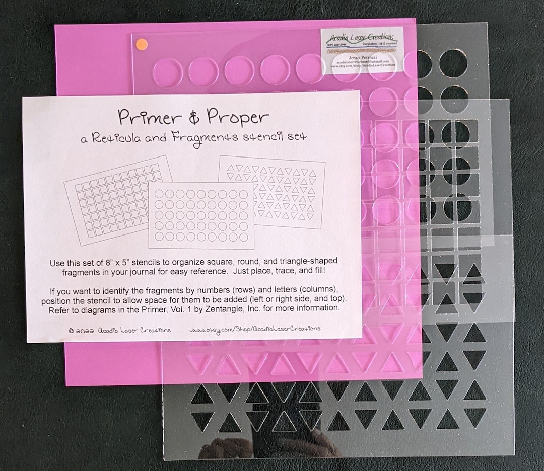 Primer & Proper Stencil Set - Etsy