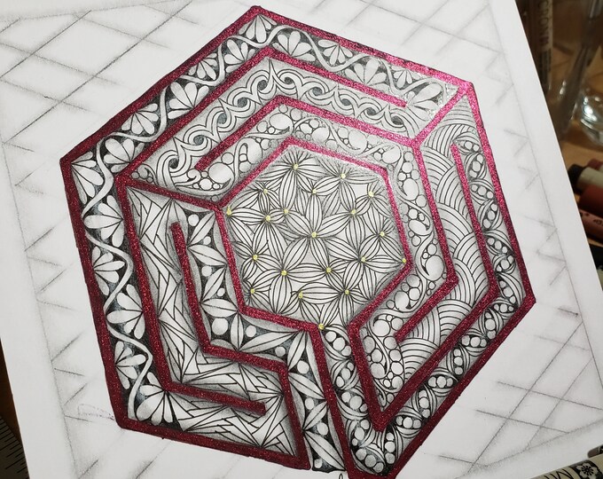 Salted Pink Labyrinth™ Stencils Set of 3 for Opus Tiles - Etsy