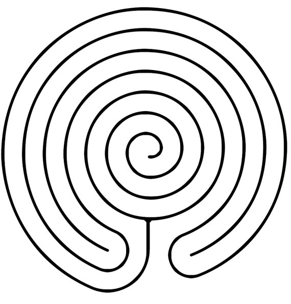 LARGE Chakra-vyuha Labyrinth Stencil - Etsy