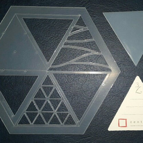 Zencils Set of 6 Stencils for Zentangle® Tiles | Etsy