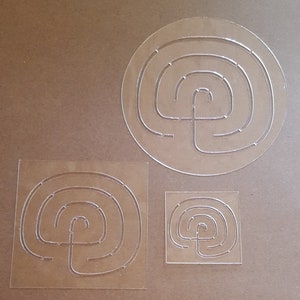 Labyrinth Stencils - Set of 4 - Etsy
