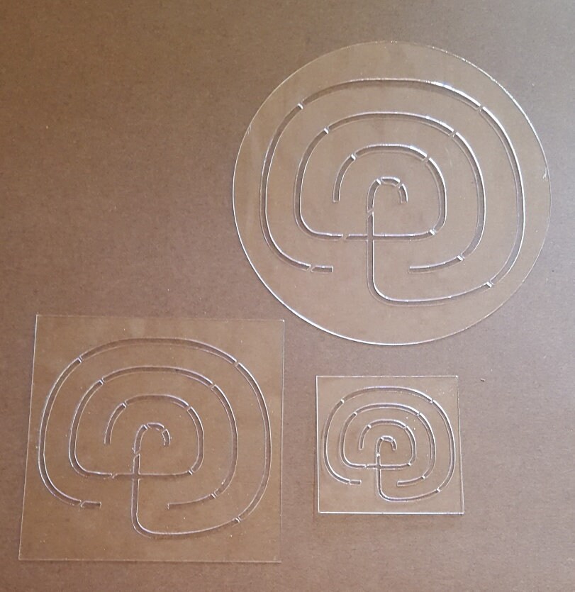 Labyrinth Stencils - Set of 4 - Etsy
