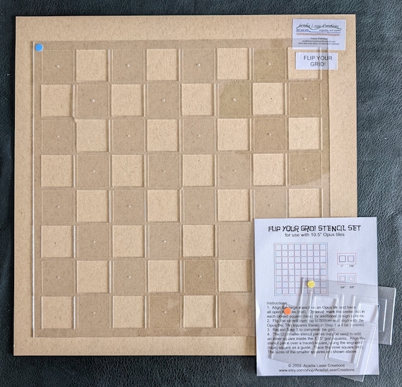 Flip Your Grid Stencil Set | Etsy