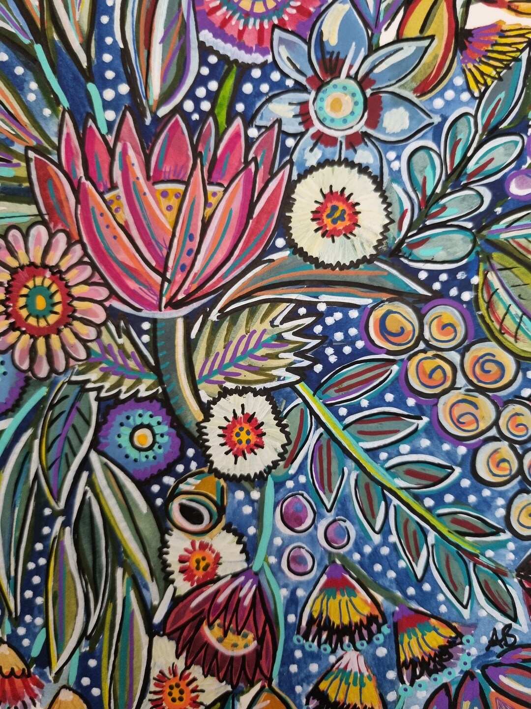 Australian Native & Wildflower A4 Artwork Watercolour - Etsy