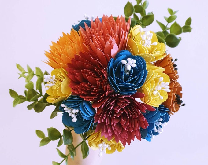 Paper Vintage Love: Paper Flowers by PaperVintageLove on Etsy