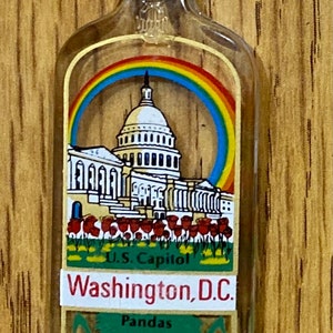 Vintage Washington DC Plastic Keychain Key Ring - Etsy