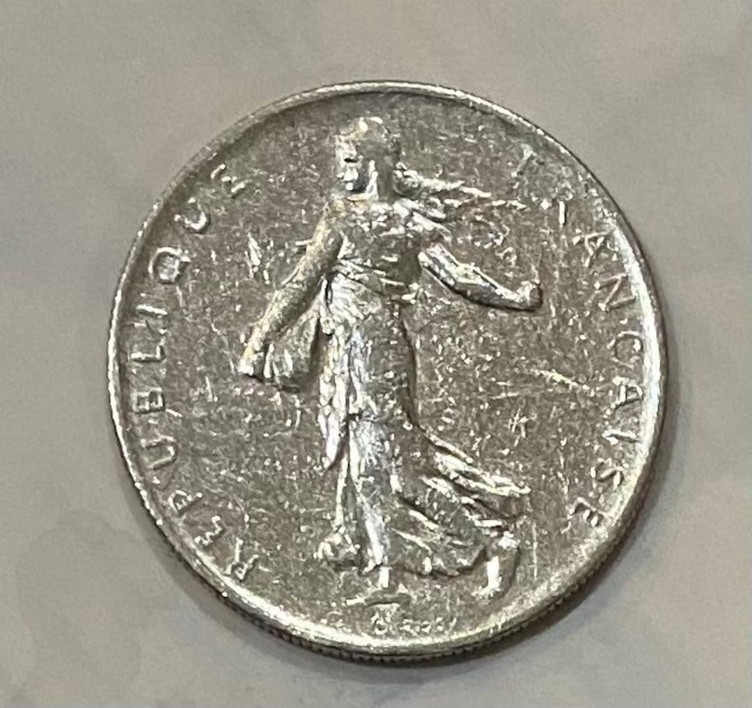 Vintage French One Franc 1961 Coin - Etsy