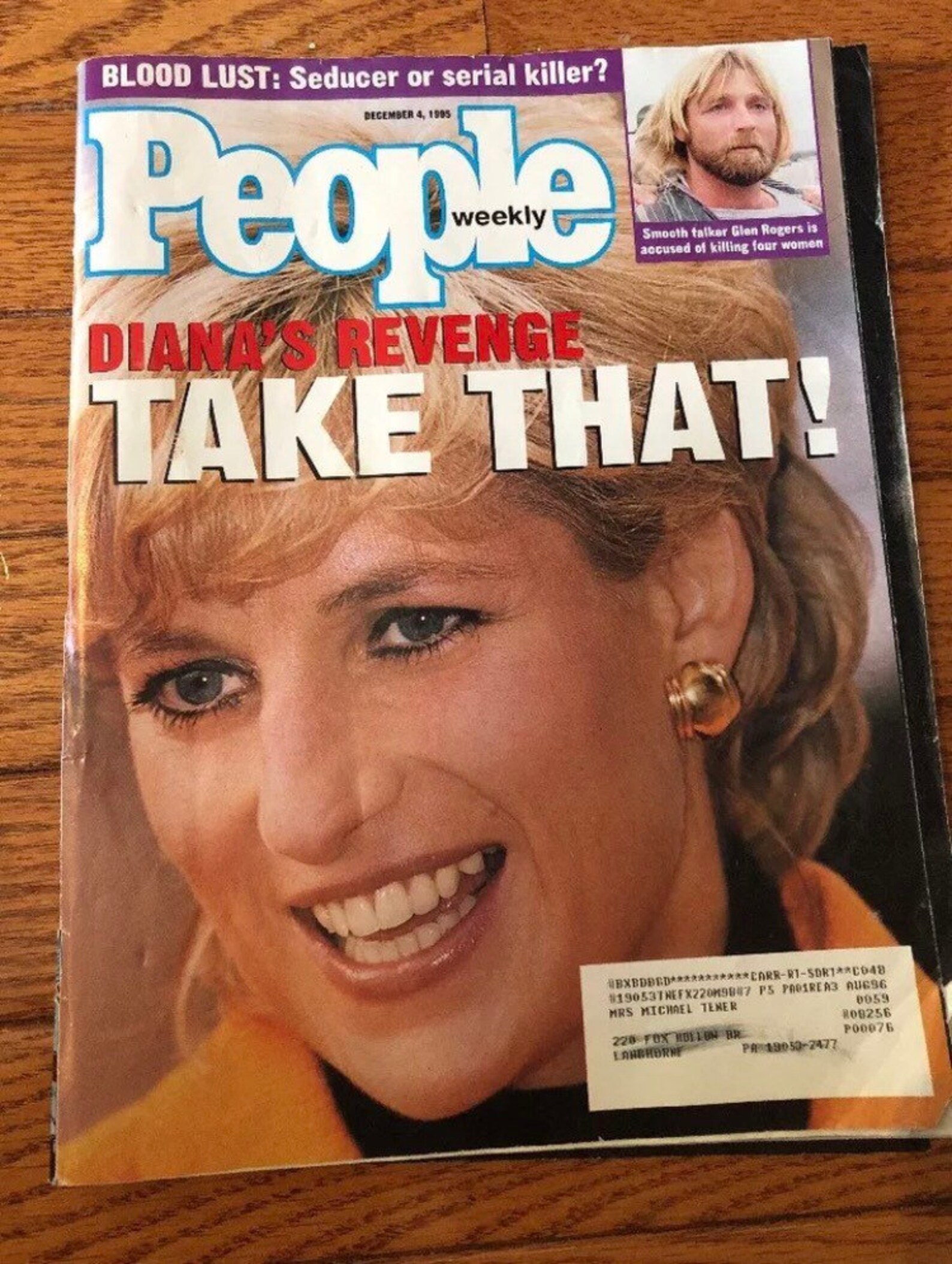 PEOPLE Magazine December 4 1995 Princess Diana's - Etsy