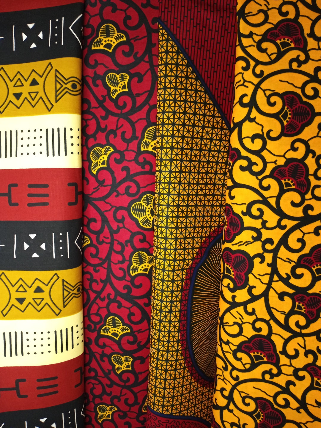 Red Fabric Bundle Fabric for Sewing Four Two Yards Bundle - Etsy