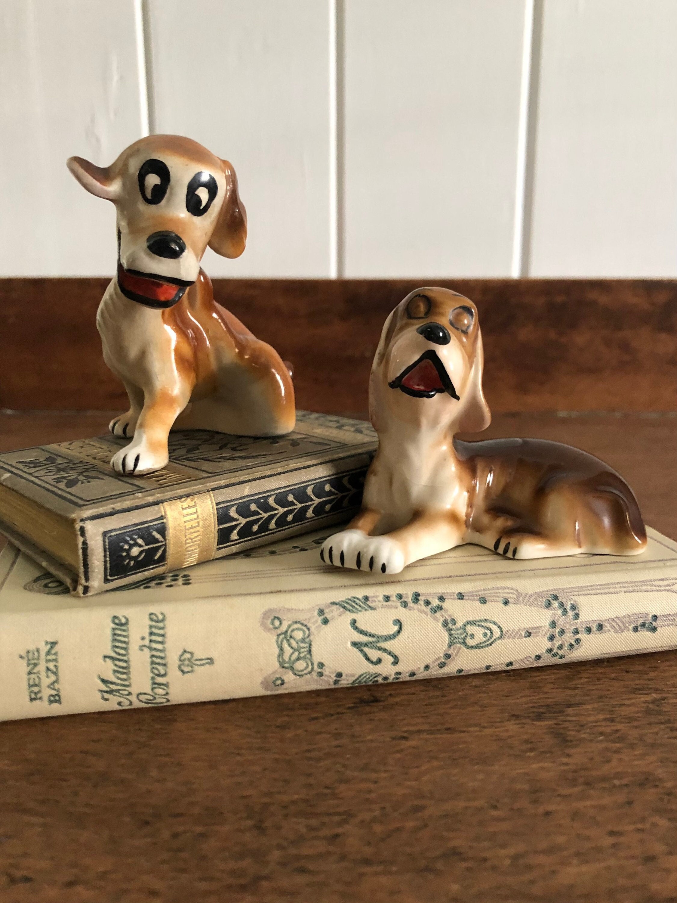 Vintage Ceramic Dog Statues