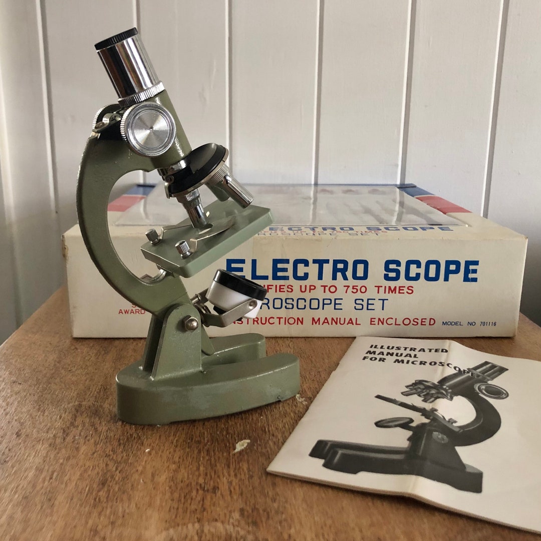 Vintage Toy Microscope Set//made in Japan//electro Scope - Etsy