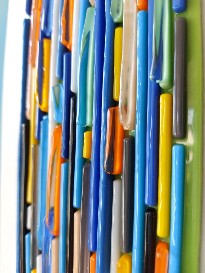 Modern Glass Wall Art Abstract Wall Art Living Room Wall | Etsy