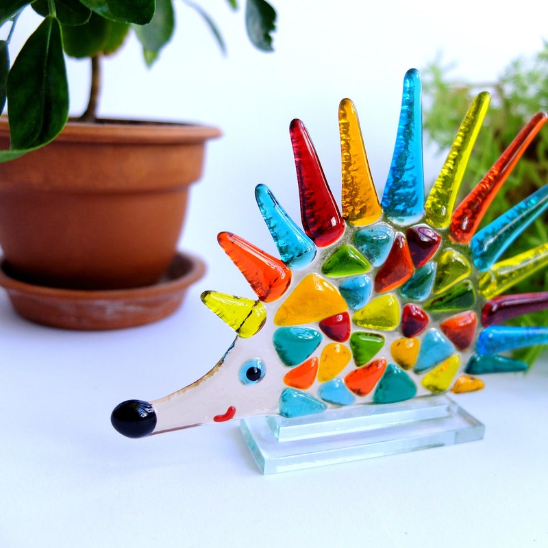 Glass Hedgehog - Etsy