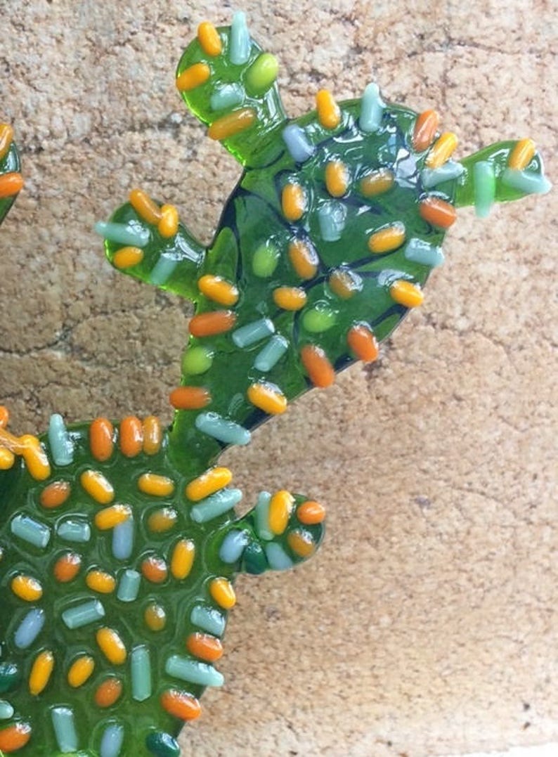 Glass Cactus Figurine Cactus Lovers Gift Tropical Plant Art - Etsy