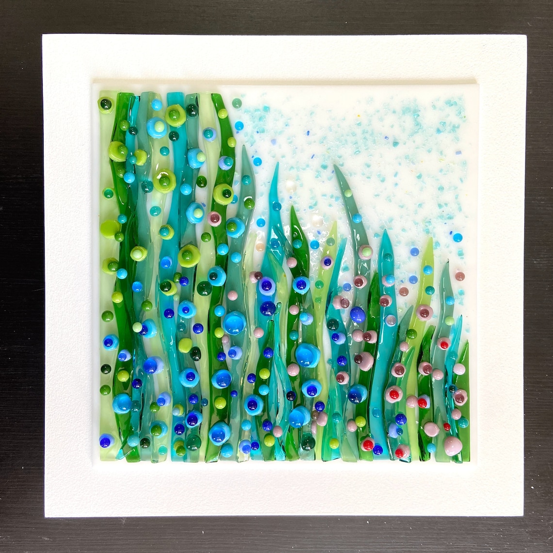 Glass Art Modern Glass Art Fused Glass Art Fused Glass Wall - Etsy