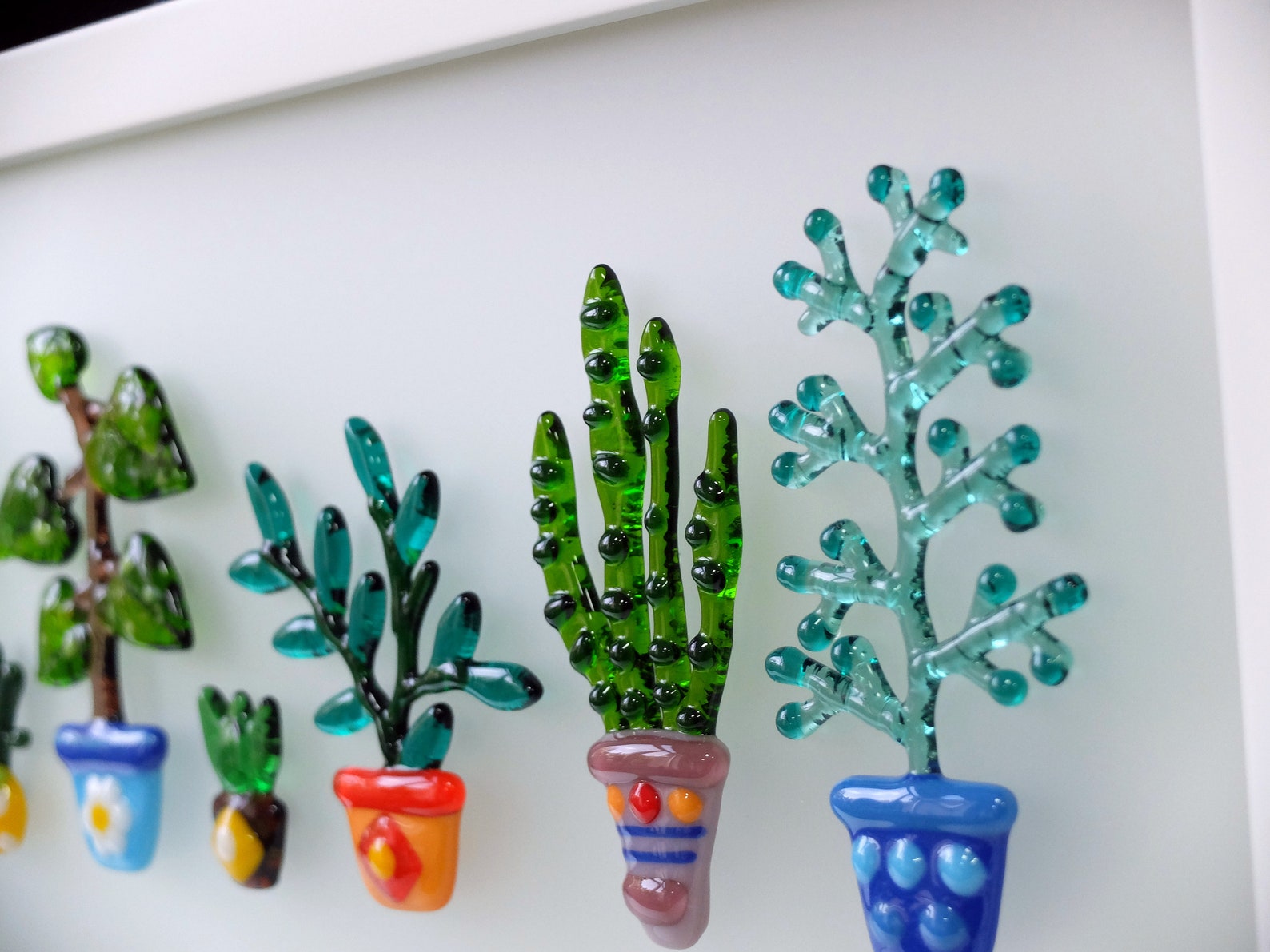 Fused Glass Plants Wall Art House Plant Lovers Urban Jungle - Etsy