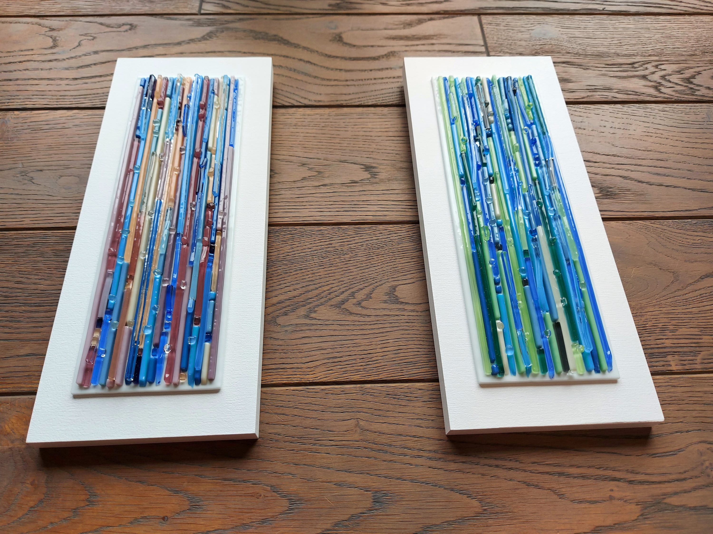 Glass Art Modern Glass Art Fused Glass Art Fused Glass Wall - Etsy UK