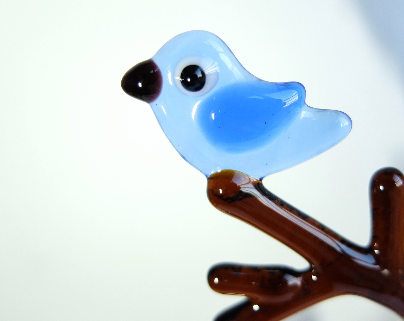 Fused Glass Tree With Birds Color Glass Birds Glass | Etsy