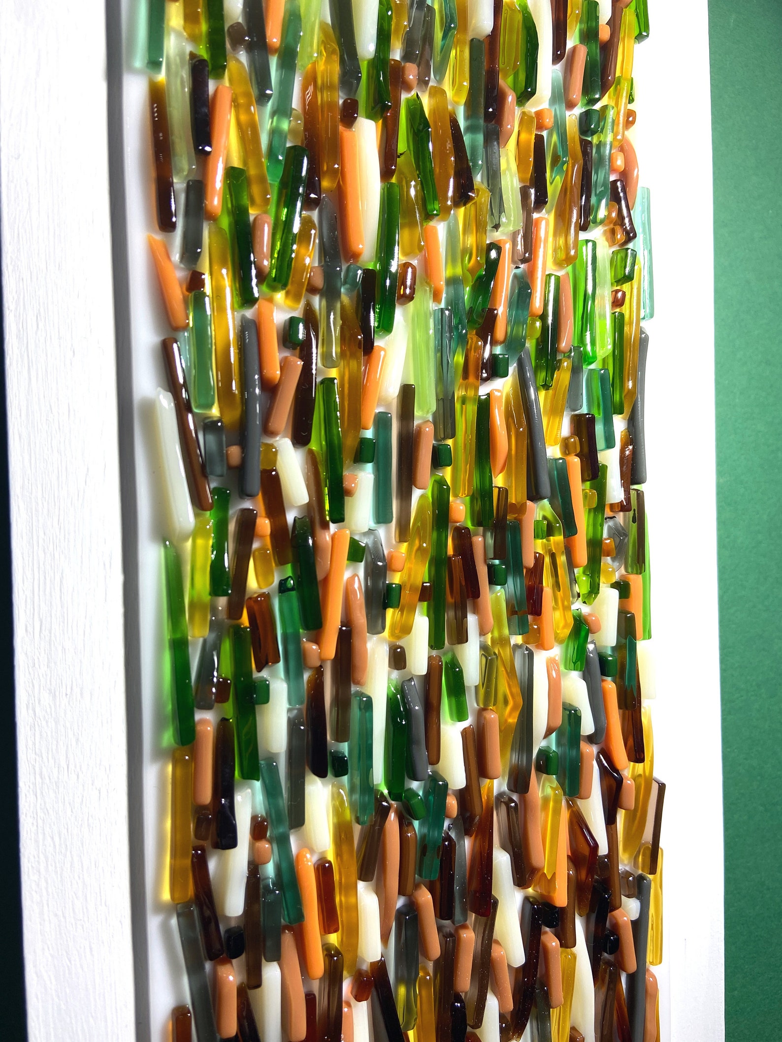 Fused Glass Wall Art: Abstract 3D Modern Decor - Etsy