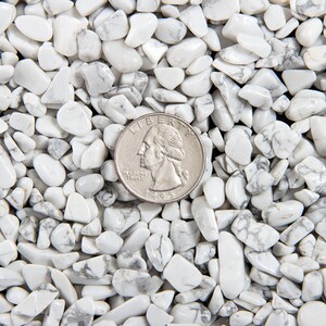 Bulk Howlite Crystal Chips, 1/2 Pound TUMBLED Healing Gemstones, New ...