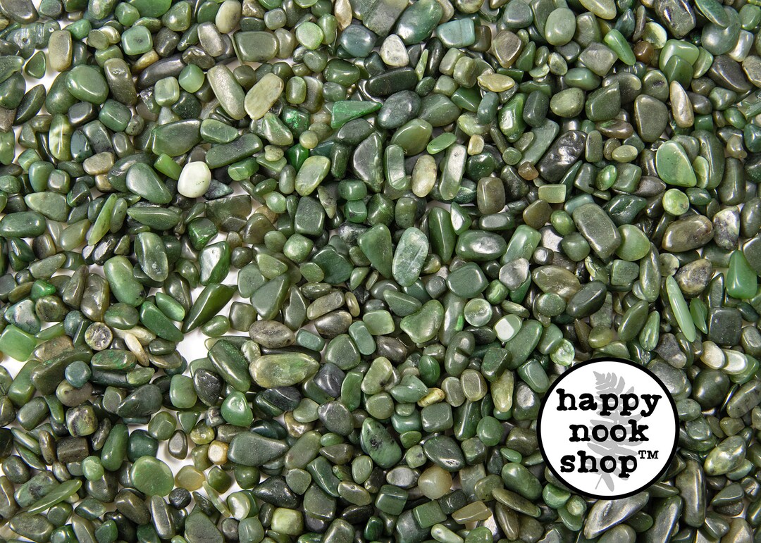 Nephrite Jade Crystal Chips, TUMBLED Healing Gemstones, New Age ...