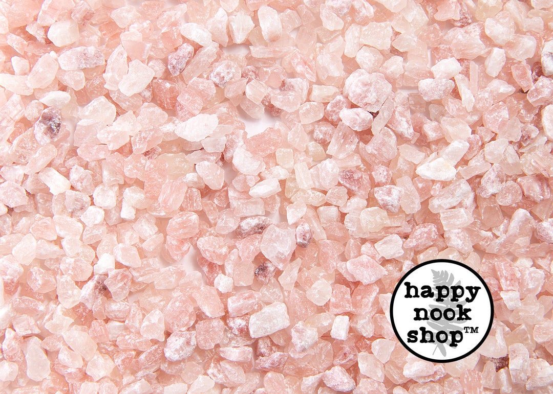 Pink Calcite Crystal Chips, EXTRA COARSE Crushed Rough Healing Gemstone ...