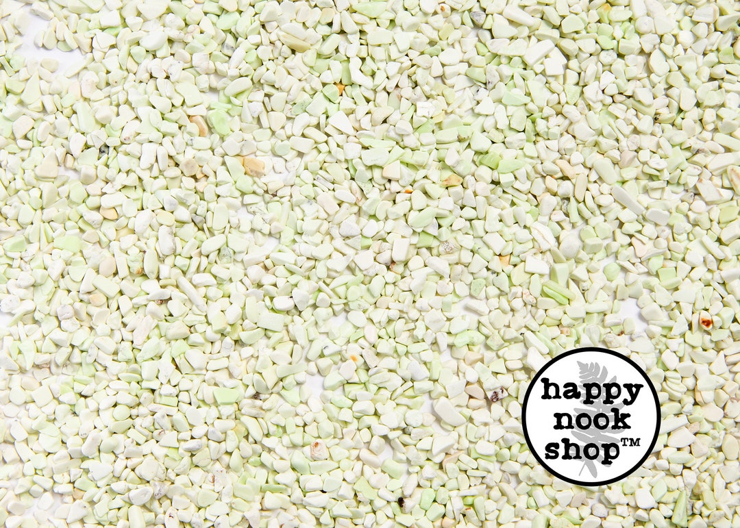 Lemon Chrysoprase Crystal Chips, TUMBLED MATTE Healing Gemstones, New ...