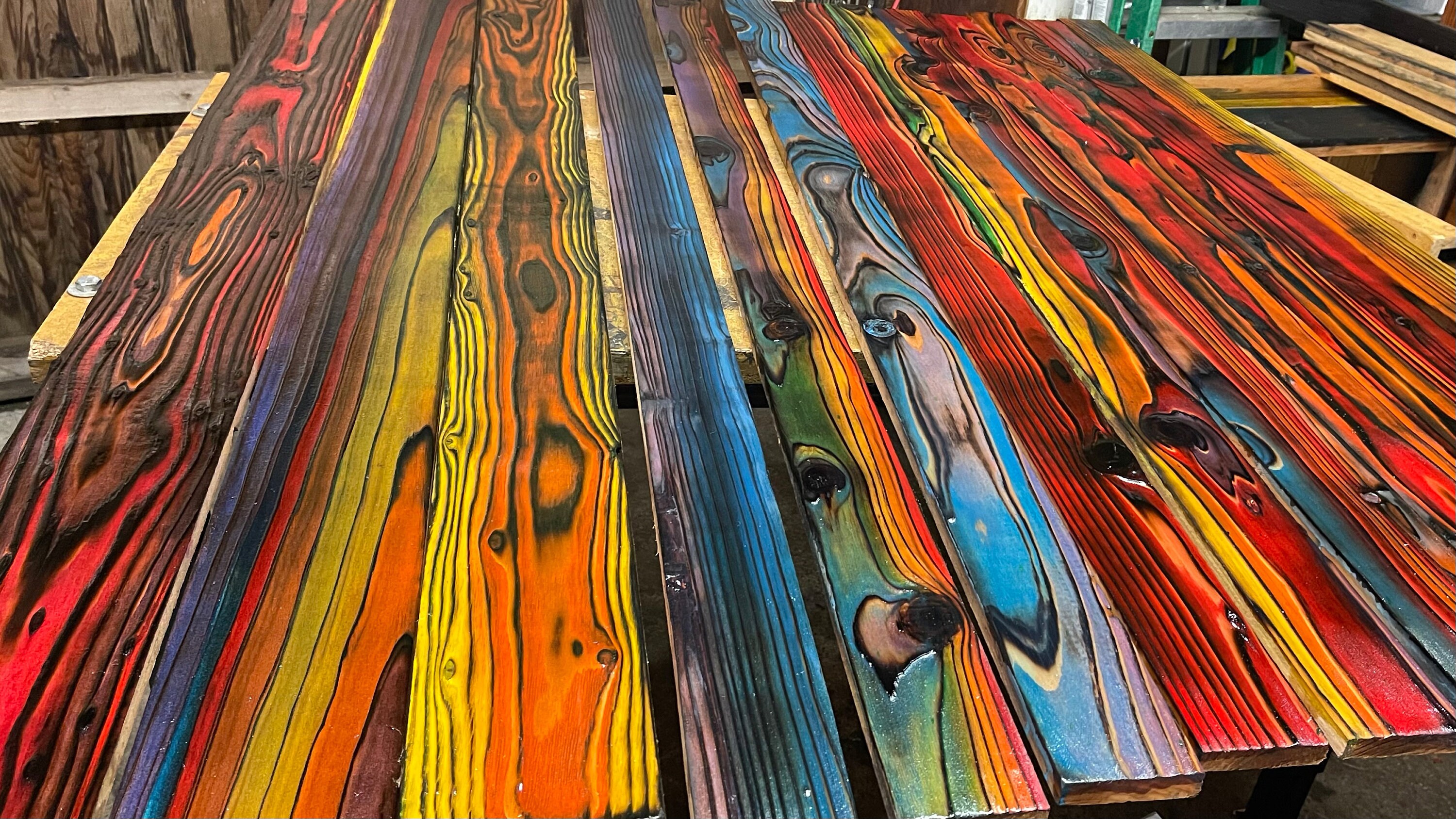 Yakisugi Dyed Boards for DIY - Etsy