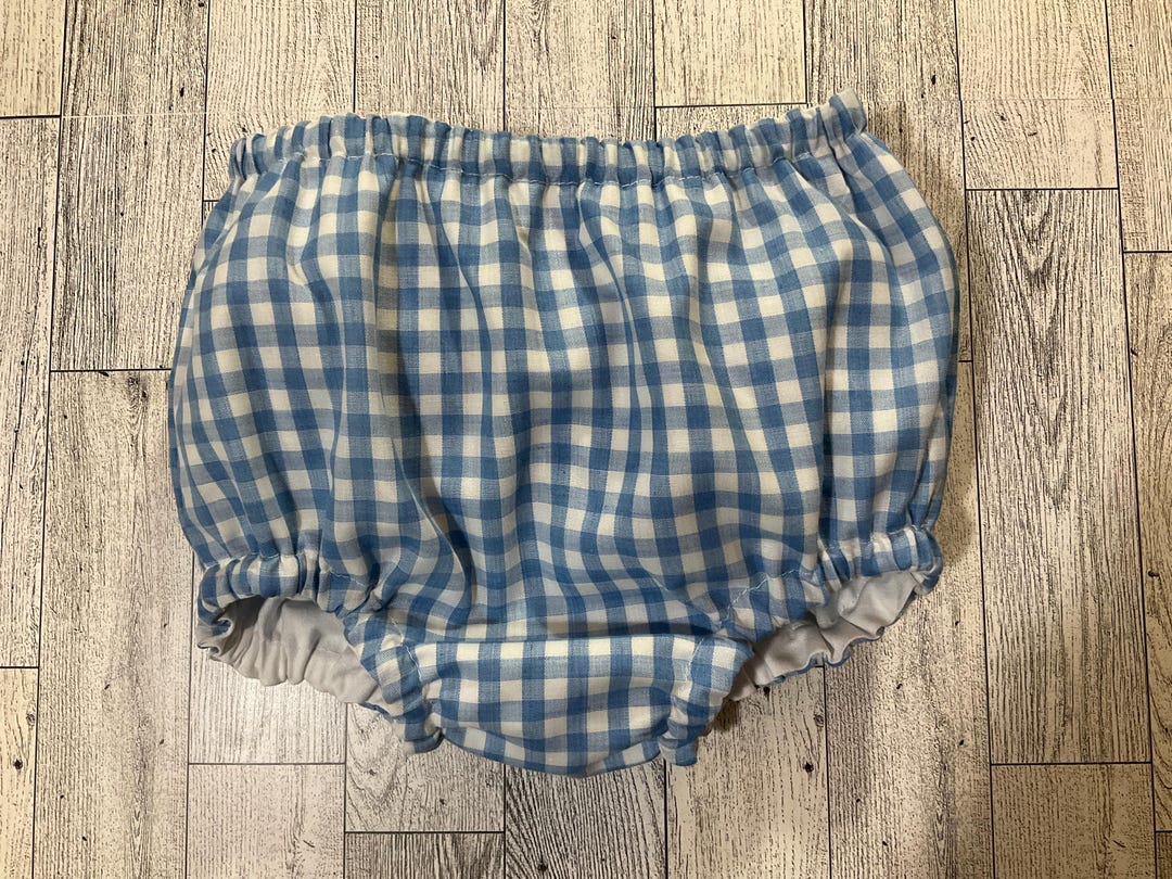 Diaper Covers/ Blue and White Gingham/ Boys or Girls Diaper Cover/fully ...