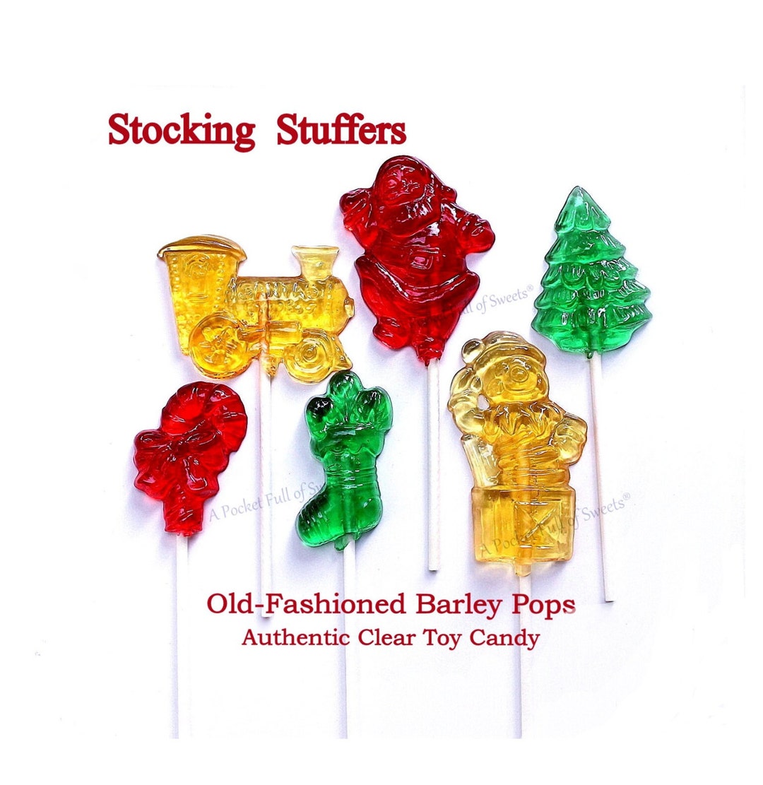 Barley Sugar Candy, NON GMO, Christmas Clear Toy Candy, Barley Lollipop ...
