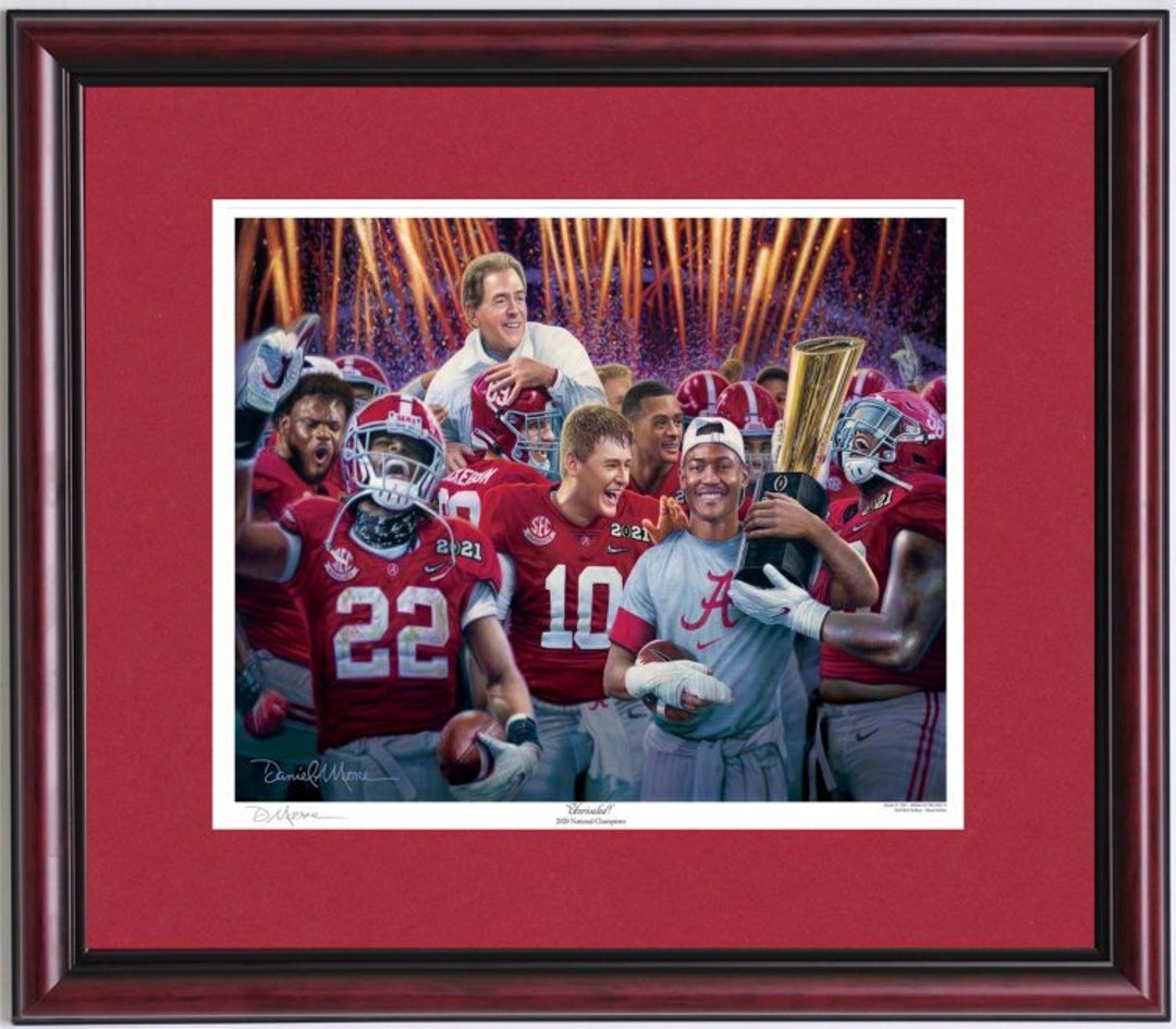 Alabama Football Daniel Moore Sports Art Framed Print - Etsy