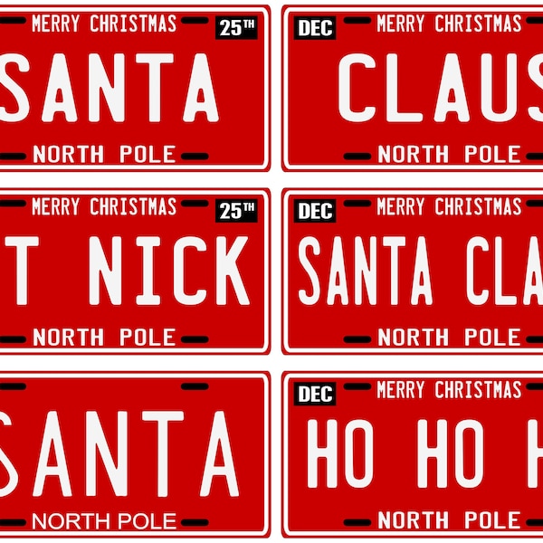 Santa Claus Plate - Etsy