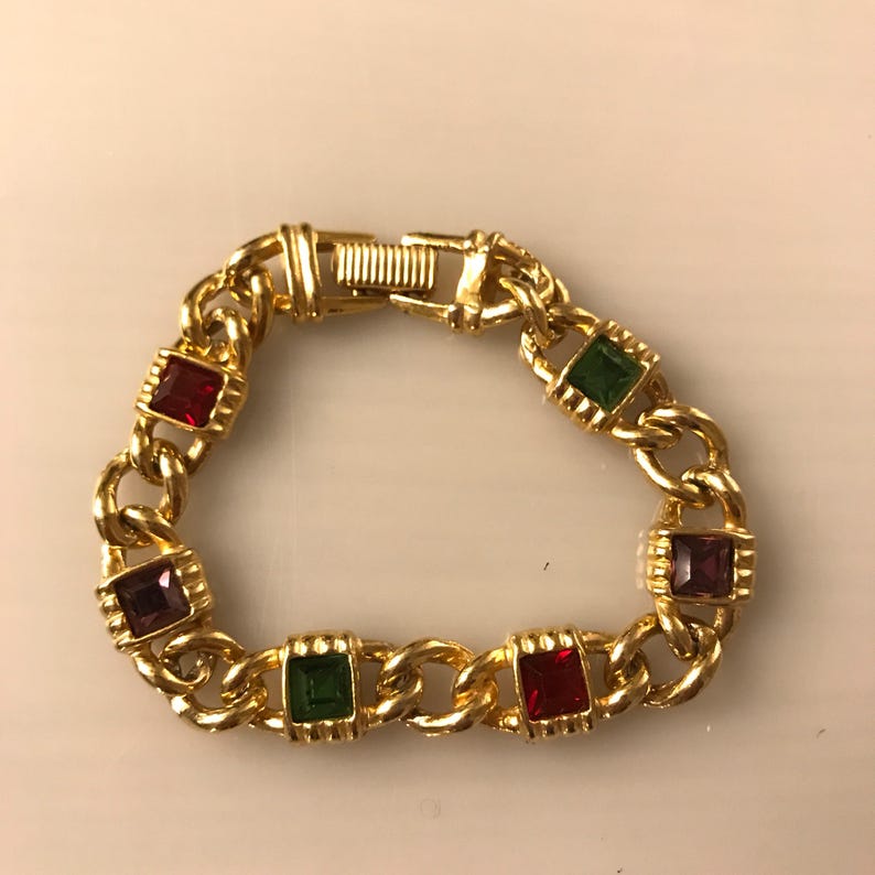 Vintage 90's Gold Tone Bracelets - Etsy