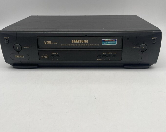 Samsung VHS Video Cassette Recorder / Player Model VR5559 No Remote ...