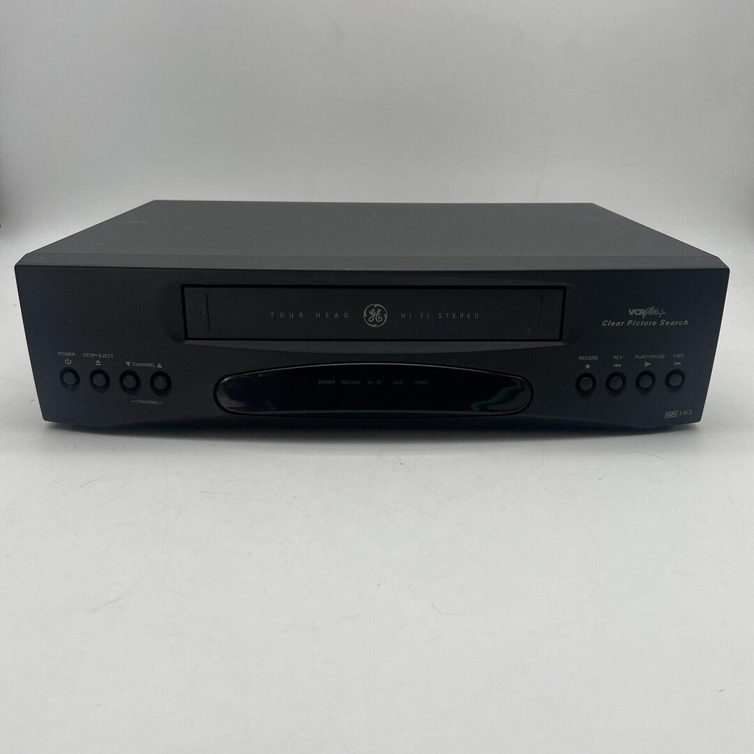 GE VCR Plus Vg4262 4-head VHS Player Hi-fi Stereo Tested Works No ...