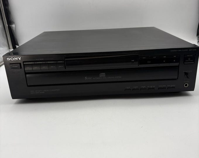SONY CDP-C225 5-disc Carousel CD Player Changer Tested Working-no ...