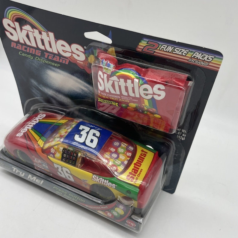 Skittles Racing Team Candy Dispenser - Vintage Nascar 1998 - Etsy