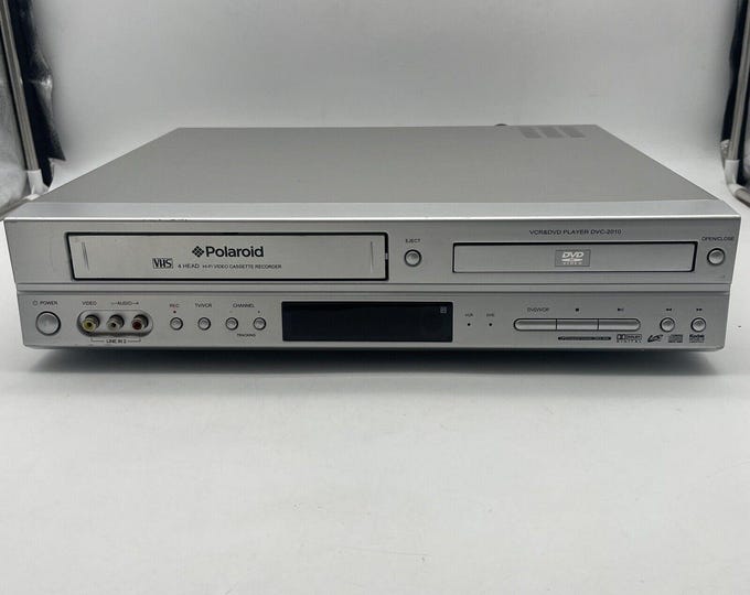 Polaroid DVC-2000 VCR DVD Player 4 Head Hi-fi Combo Vhs Recorder No ...