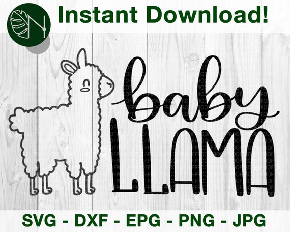 Baby Llama mama Llama and Papa Llama Available SVG DFX Cut - Etsy