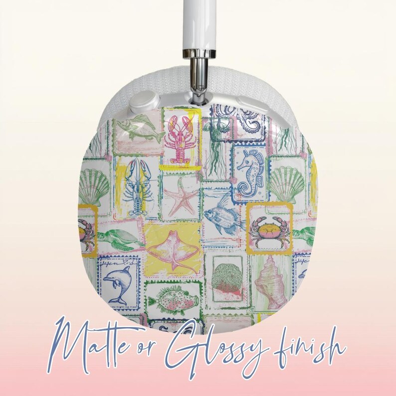 Seashell AirPod Max Case: Coquette Ocean Print, Beach Lover Accessory ...