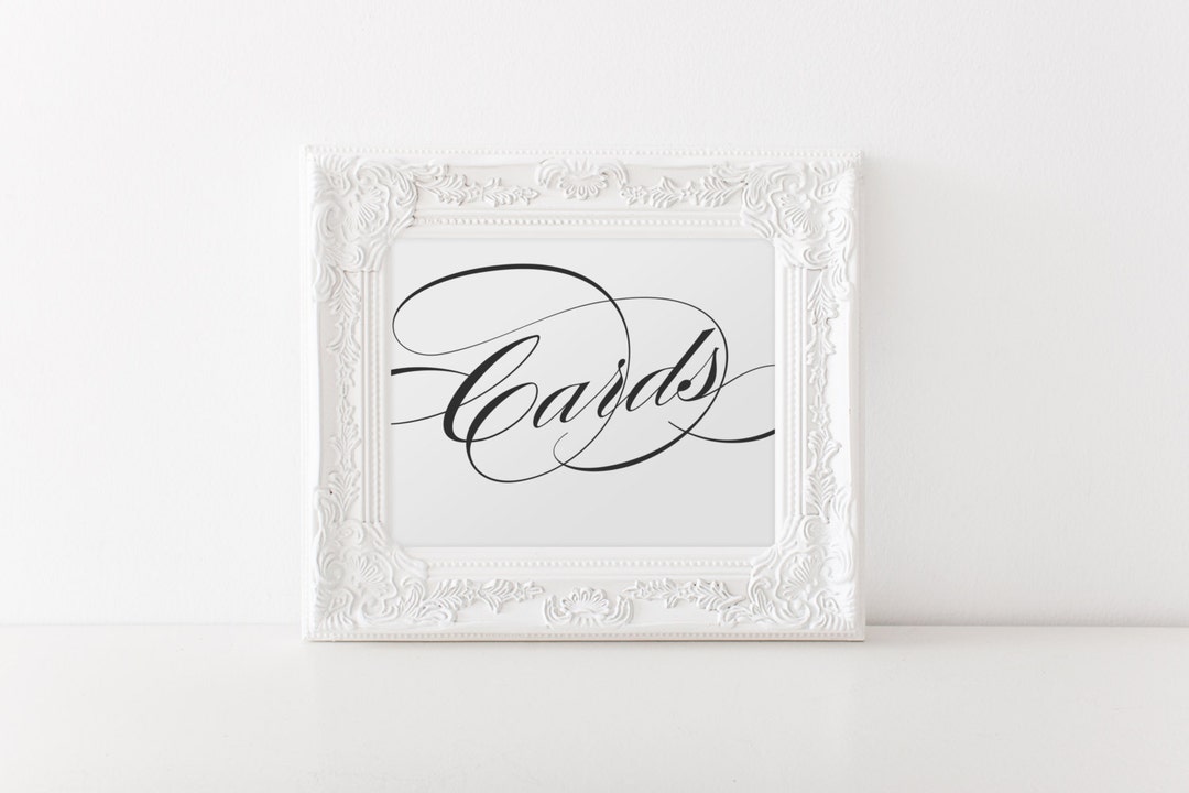 INSTANT DOWNLOAD Cards Printable Sign 5x7 or 8x10 DIY Wedding ...