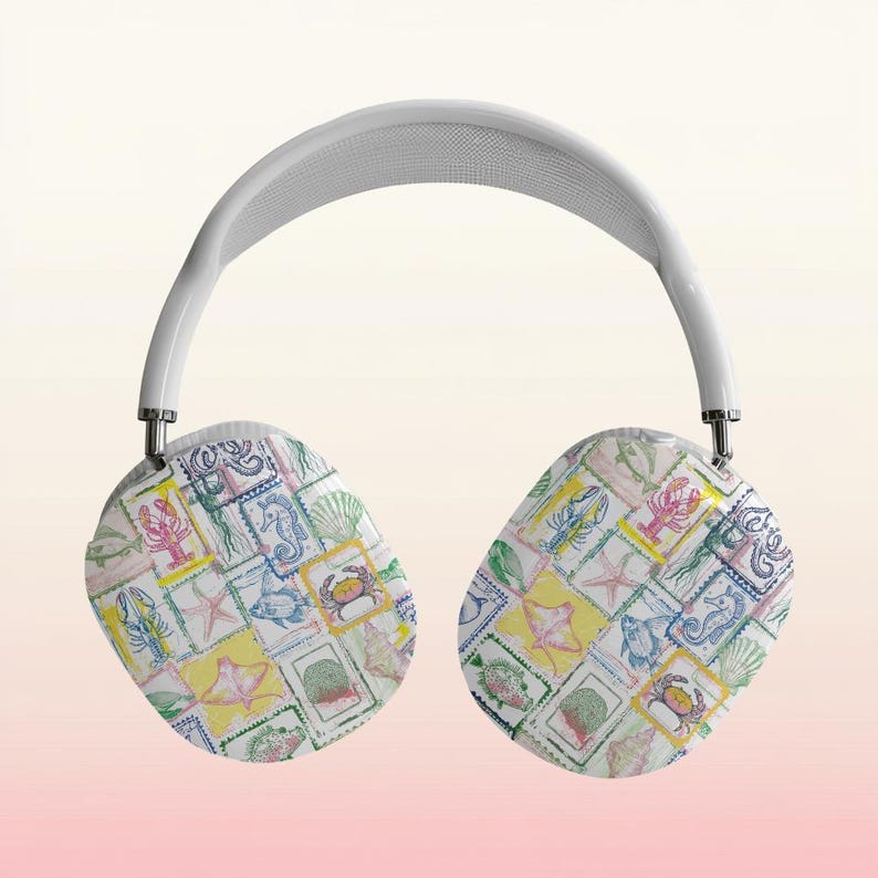 Seashell AirPod Max Case: Coquette Ocean Print, Beach Lover Accessory ...