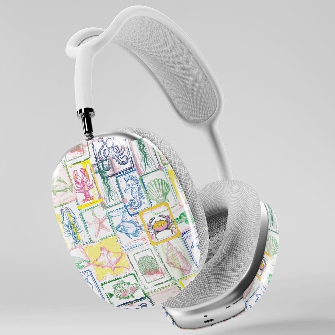 Seashell AirPod Max Case: Coquette Ocean Print, Beach Lover Accessory ...