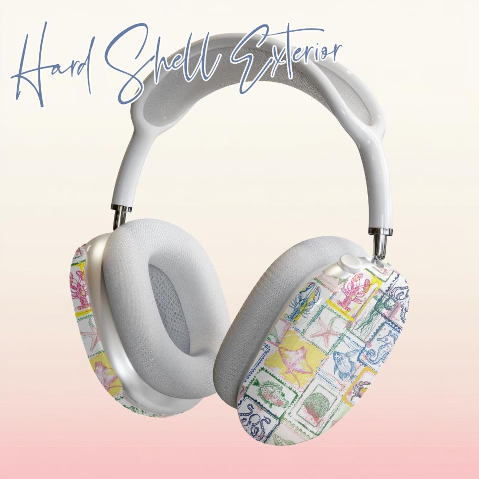 Seashell AirPod Max Case: Coquette Ocean Print, Beach Lover Accessory ...