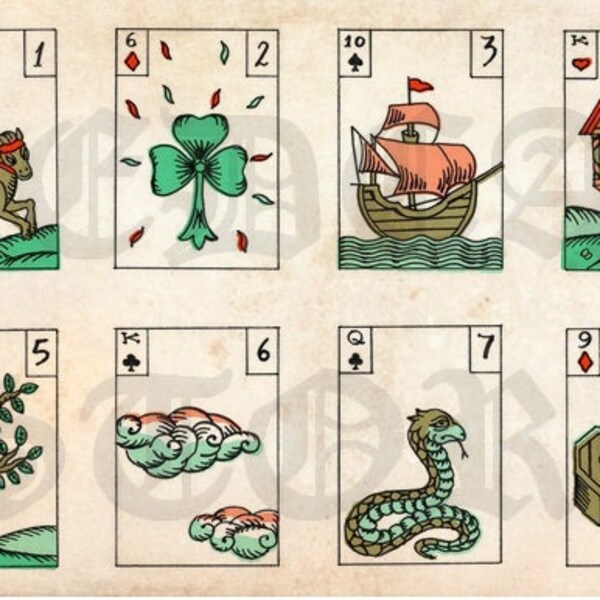 Lenormand Deck Printable - Etsy