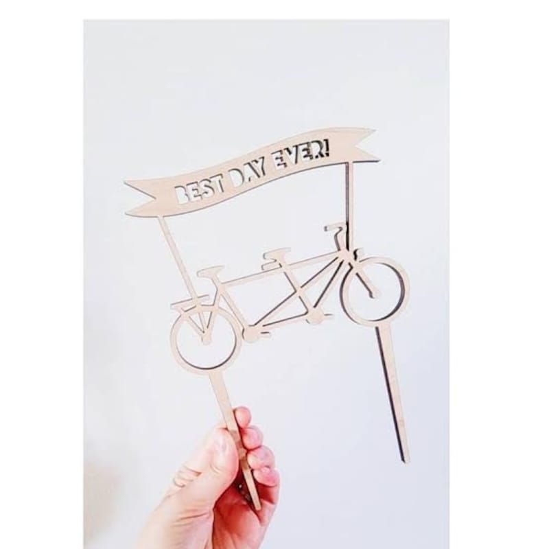 Bicycle Wedding Cake Topper - Etsy