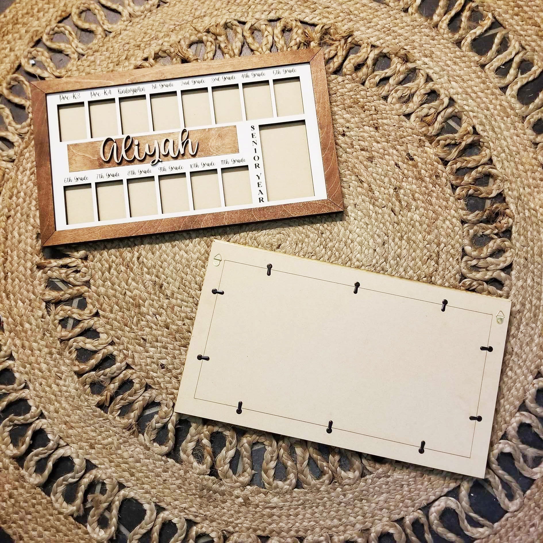 Custom School Years Frame // Pre-k3 to Senior Year // Wooden Picture ...