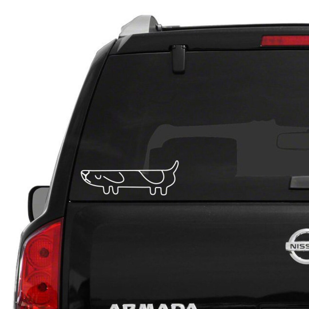 Long Dog Decal / Car Decal / Laptop Decal / Sticker / Funny Decal ...