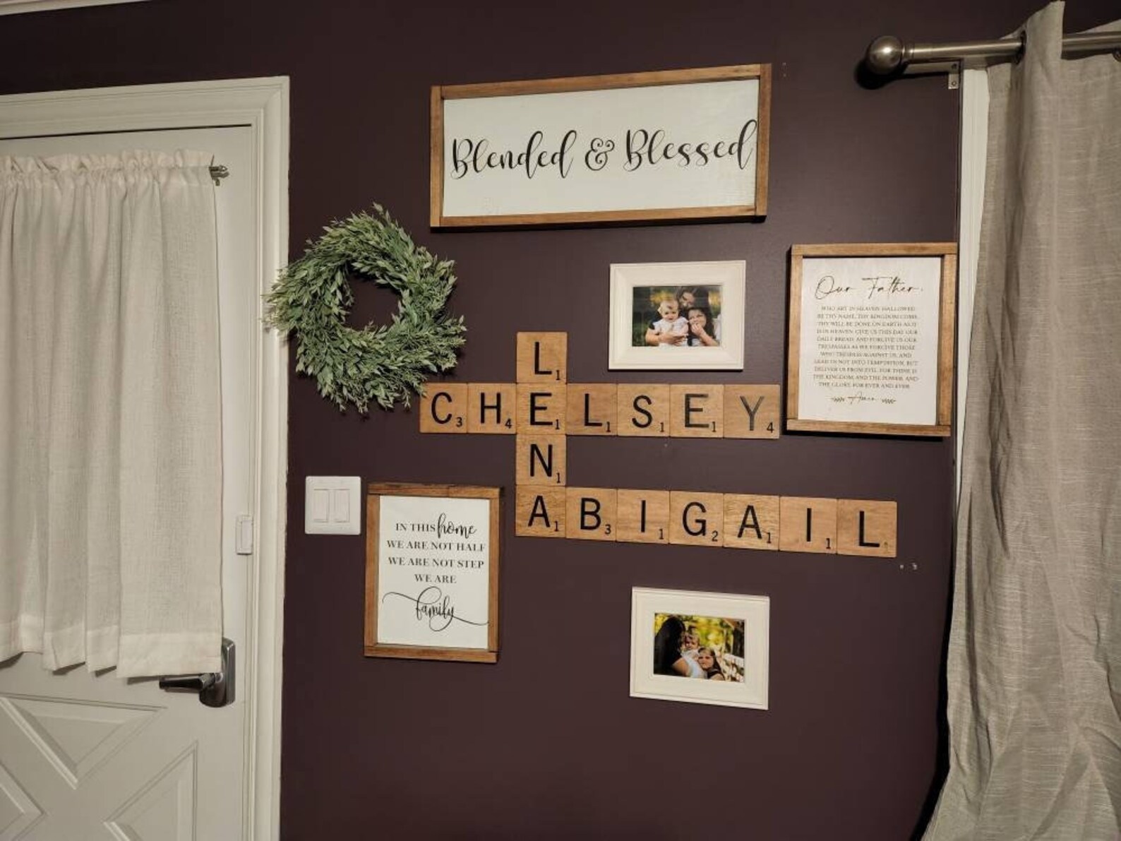 Large 3D Crossword Puzzle Tiles // Crossword Puzzle Art // Custom Stain ...